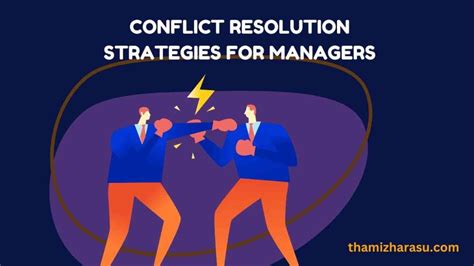 Conflict Resolution Strategies For Managers Essential Strategies