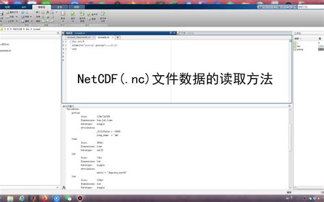 netcdf nc 文件数据的读取 哔哩哔哩 bilibili