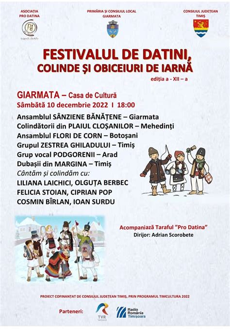 Festival de Datini Colinde și Obiceiuri de Iarnă la Giarmata