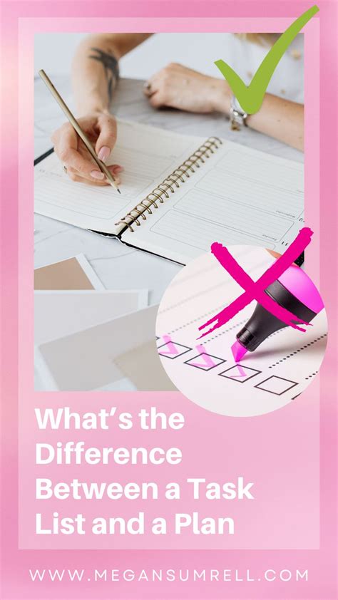 Whats The Difference Between A Task List And A Plan