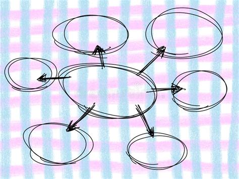 Mind Mapping Presentation Of Connection Stock Illustration