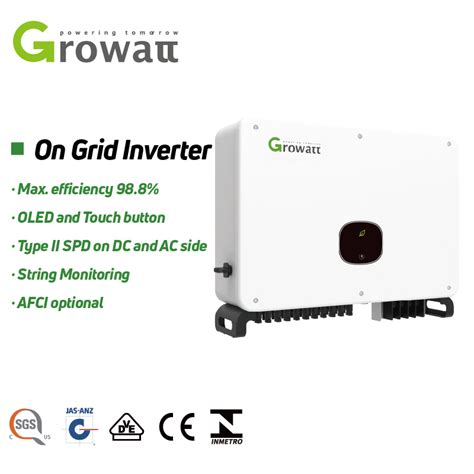 Growatt Mac 50ktl3 Xlv 48kw Three Phase Grid Tied Commercial Rooftop