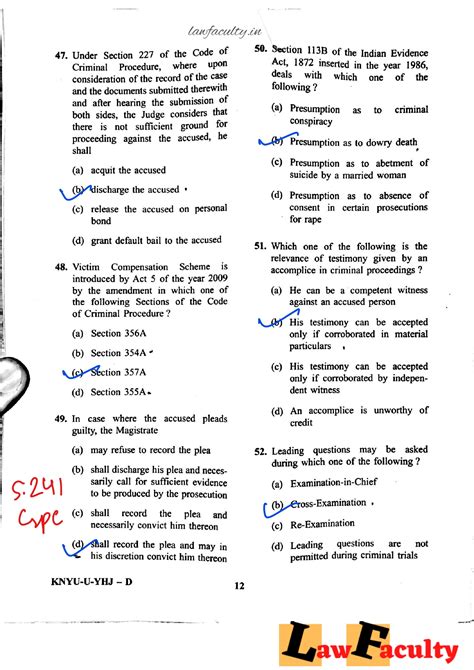 Cbi App Question Paper And Answer Key Held On 19 09 2021 Law Faculty
