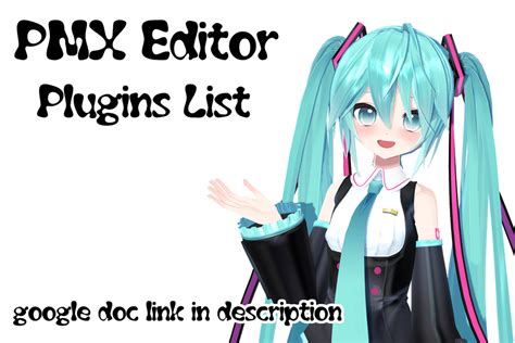 Pmx Editor Plugins List By Akemiwhy On Deviantart