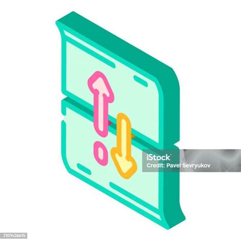 Pembajakan Gulir Desain Ui Ux Ikon Isometrik Ilustrasi Vektor Ilustrasi