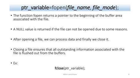 Unit 10 Files And File Handling In C Pptx