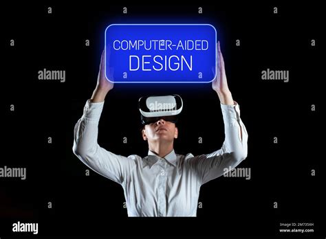 Conceptual Display Computer Aided Design Business Concept CAD Industrial Designing By Using