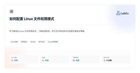 如何配置 Linux 文件权限模式 Labex