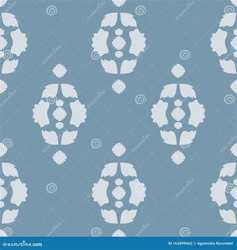 Vector Folklore Floral Border On Red Seamless Pattern Background