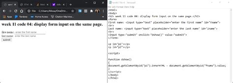Solved I Cannot Make My Submit Button Display The Input For