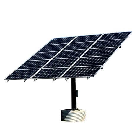 Dual Axis Solar Tracking Controller Solar Panel Flat Roof Mounting