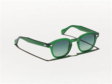 Lemtosh Monochrome Emerald Tinted Glasses Moscot