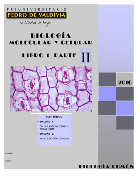 Pdf Bc Libro 1 Parte Ii BiologÍa Molecular Y Celular