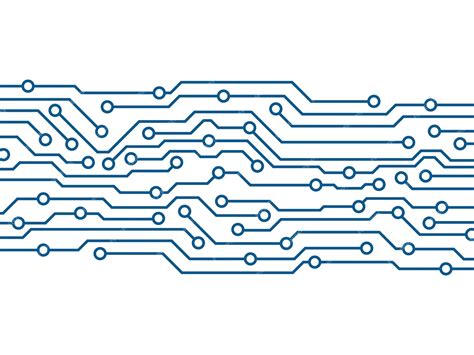 Premium Vector Abstract Futuristic Blue Circuit Board Technology