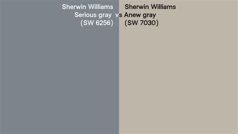Sherwin Williams Serious Gray Vs Anew Gray Side By Side Comparison