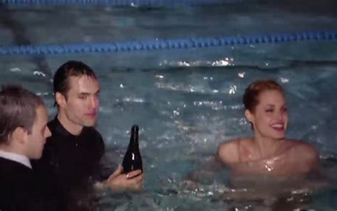 Angelina Jolie News Angelina Jolie Celebrated Her Golden Globe Winning For Gia By Jumping Into