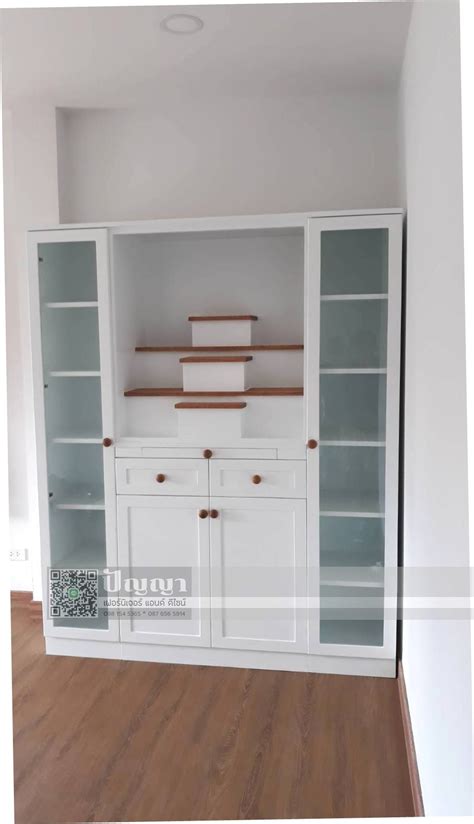ตู้เก็บพระและตู้หิ้งพระ สีขาวพ่นอุตสาหกรรม Phunya Furniture And Design