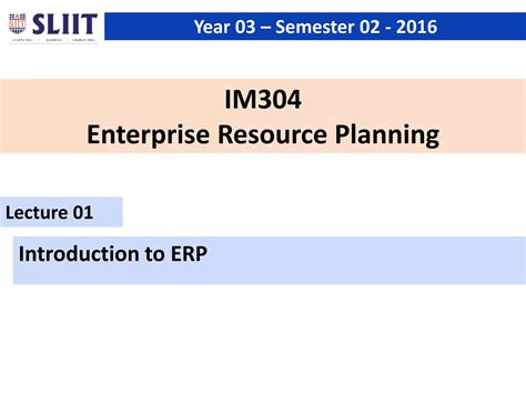 Introduction To Erp Implementation Life Cycle Pptx