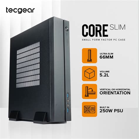 Tecware Core Mini And Core Slim Sff Matx Pc Case With 250w Psu Inluded
