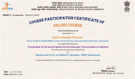 Aditya Padhye On Linkedin Isro Spacescience Technology Continuouslearning Neverstopexploring