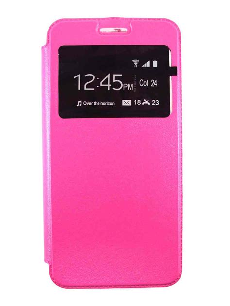 Capa Flip Alta Qualidade Huawei P20 Rosa C Apoio E Janela Capas De