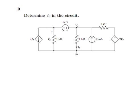 solved determine vo in the circuit determine v1 vo in the