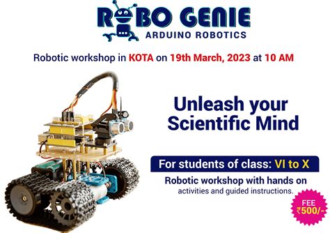 Robo Genie Arduino Robotics Workshop Robotics Workshops In Kota Fiitjee Eschool Robotics