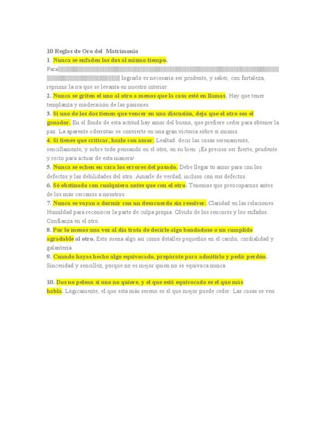 10 Reglas De Oro Del Pdf