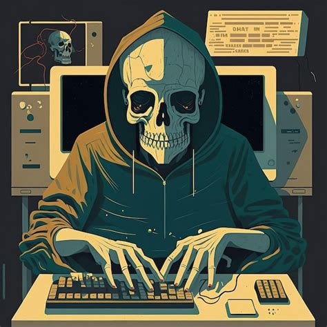 Premium Photo Hacker Illustration