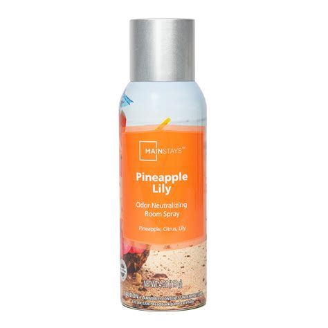 Mainstays Odor Neutralizing Room Spray Pineapple Lily Air Freshener 4