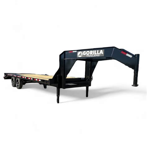 85x255 I Beam Gooseneck Trailer W King Kong Ramps Red Barn Guy