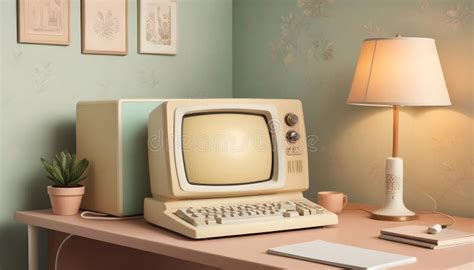 A Still Life Image Of An Old Fashioned Computer On A Desk The Computer A Still Life Image Of An Old Fashioned Computer On A Desk The Computer