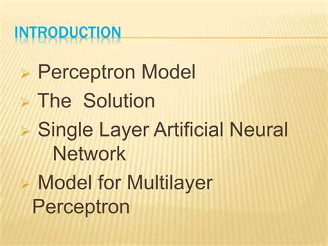 Perceptron Ppt