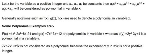 Polynomial Formula