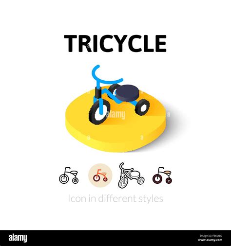 Tricycle Icon In Different Style Stock Vector Image And Art Alamy