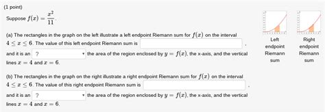 Solved 1 Point Suppose Fz 11 The Rectangles In The Graph On The