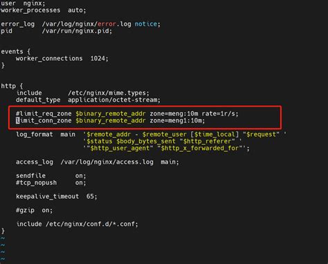 请求限制 配置演示 《nginx Oss 相关知识教程 文档》 极客文档