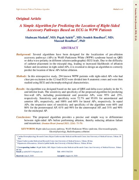 Pdf A Simple Algorithm For Predicting The Location Of Right Sided