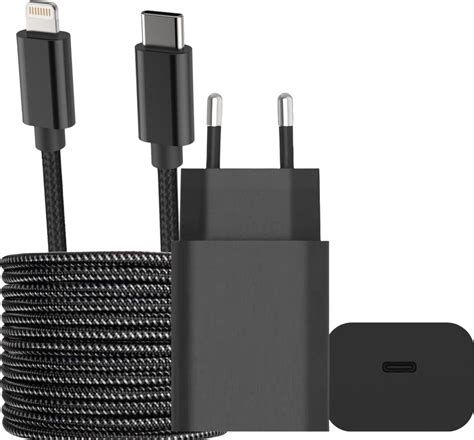 Oplader IPhone 14 Snellader Met Apple Lightning Oplaadkabel 3 Meter