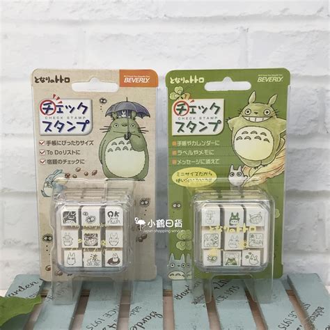 【現貨】日本製 宮崎駿 Totoro 龍貓 木製印章 收納盒組｜小鶴日貨 蝦皮購物