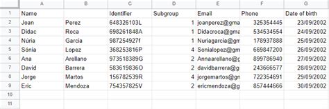 Split First Name And Second Name Into Two Columns From Excel Or Drive