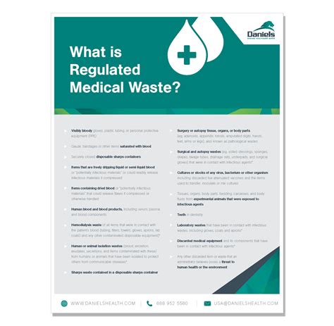 What Is Regulated Medical Waste Poster Daniels Health