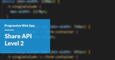 web share api level 2 blog fellyph cintra