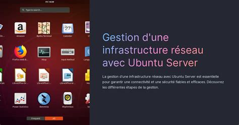 Gestion Dune Infrastructure Réseau Avec Ubuntu Server
