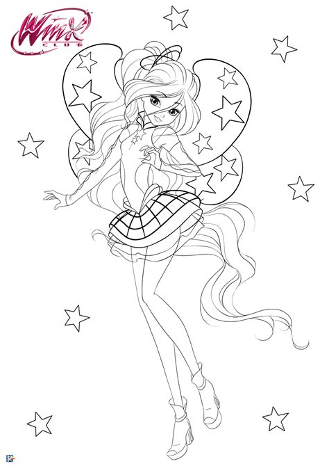 Winx Club Season 8 Coloring Pages With Cosmix Transformation