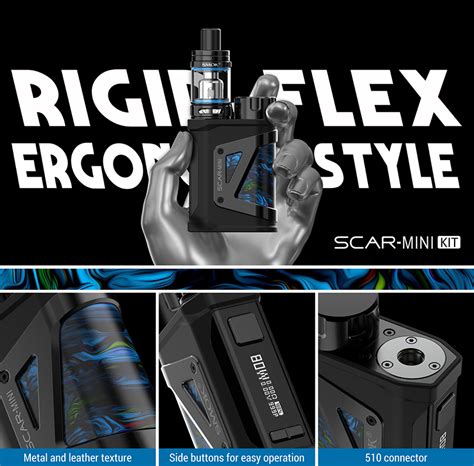 Smok Scar Mini Kit 80w Box Mod With 3ml Tfv9 Mini Tank
