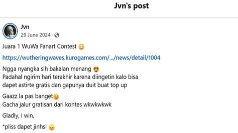 Bang React Hadiah Lomba Fan Art Wuwa Dapet Iphone Youtube