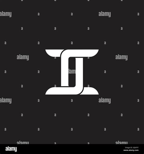 Letter Cc Linked Overlapping Simple Logo Vector Stock Vector Image