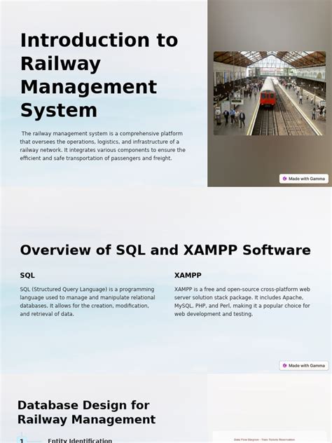 Introduction To Railway Management System Pdf