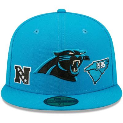 New Era Blue Carolina Panthers Identity 59fifty Fitted Hat Modesens